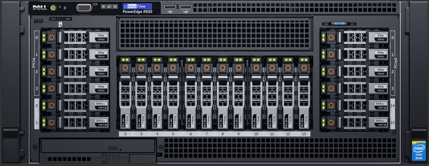 Dell PowerEdge R930 Server 4x E7-8893v3 3.2GHz 4-Core 512GB 4x 1.2TB ...